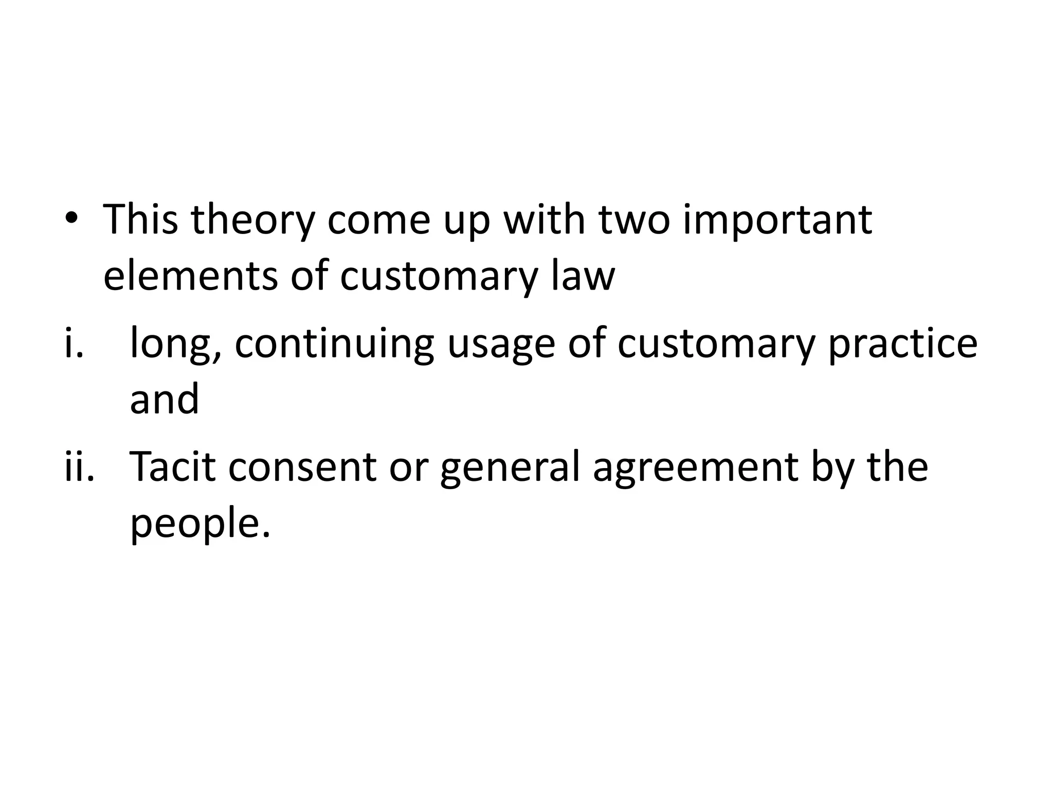 CUSTOMARY LAW ,FOR LAW STUDENTS TEACHING MATELIAL INCLUDED | PPT