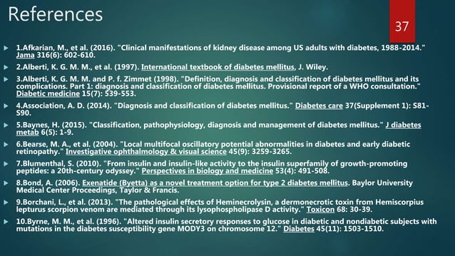 Anti-Diabetic Effect of Snake Venoms | PPTX | Endocrine and Metabolic ...