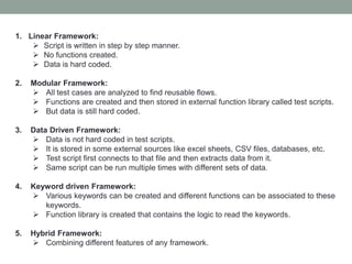 automation framework | PPT