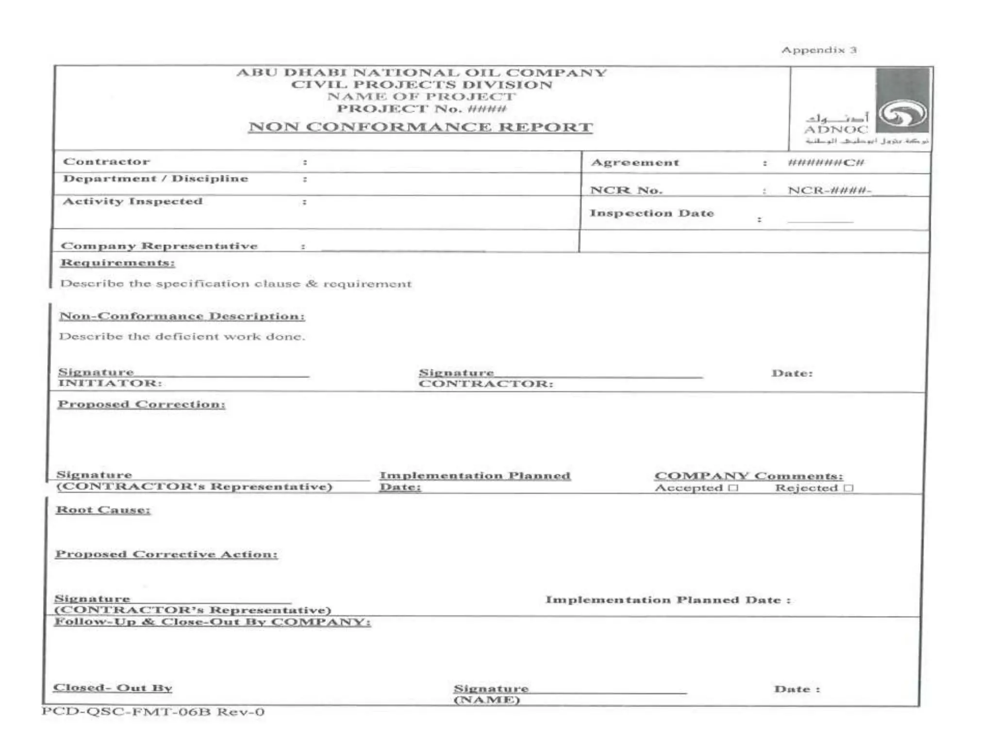 NON CONFORMANCE REPORTING (1) | PPTX