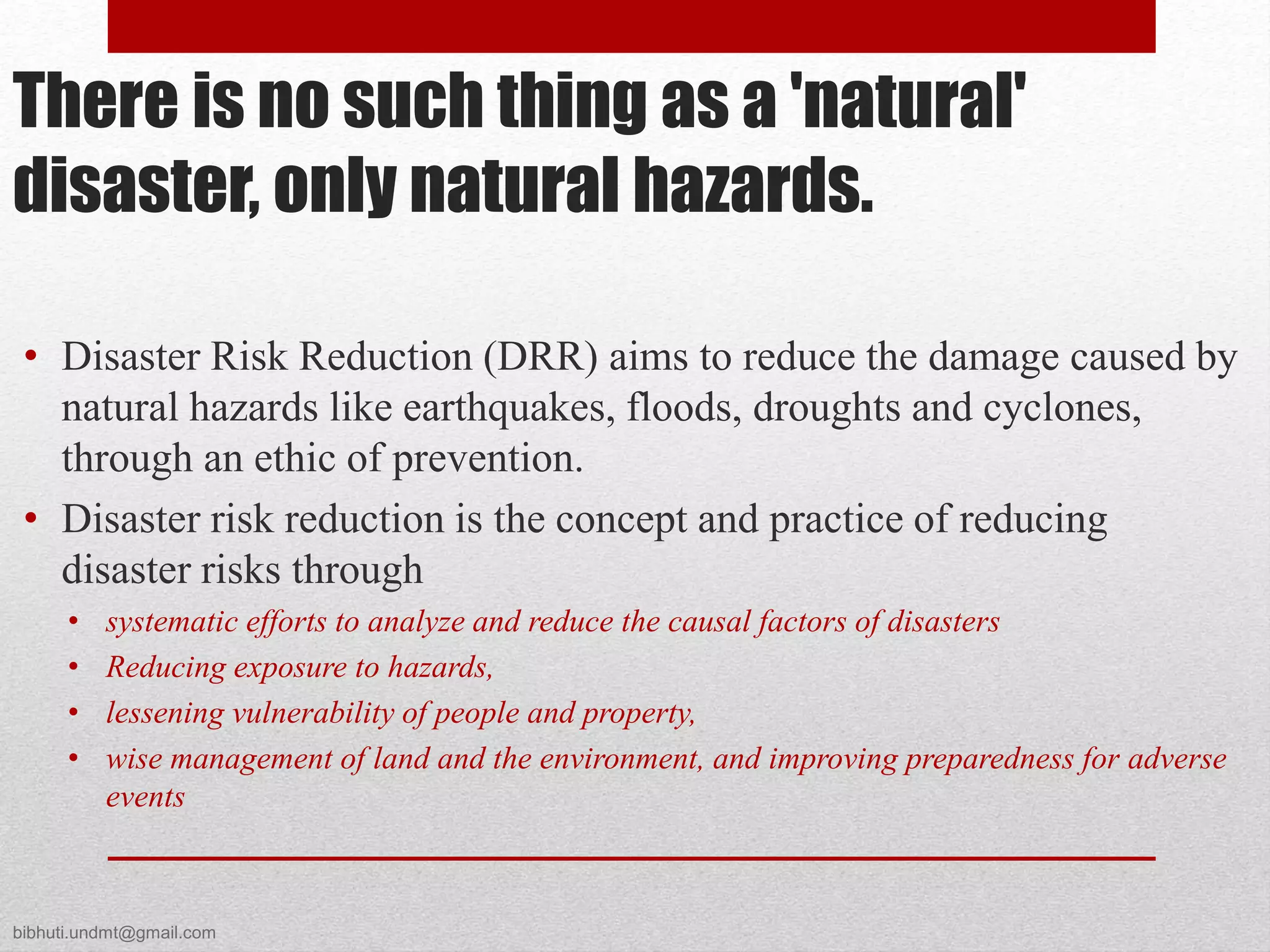 DRR & School Safety | PPTX