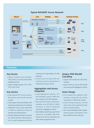 458857 ma5600t dslam brochure | PDF