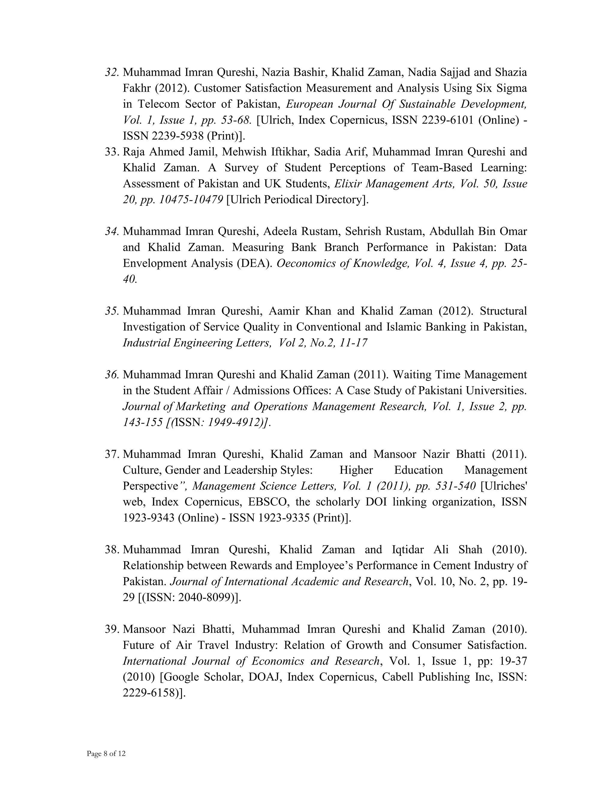 C.V. Muhammd Imran Qureshi | PDF