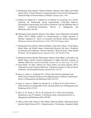 C.V. Muhammd Imran Qureshi | PDF