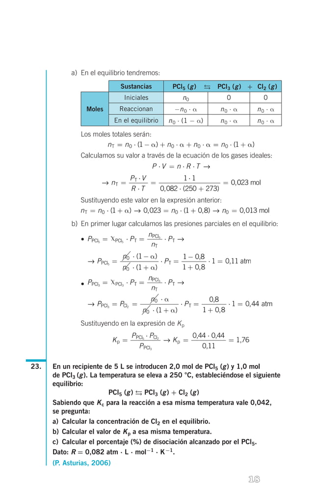 45916215 Quimica Ejercicios Resueltos Soluciones 2º Bachillerato