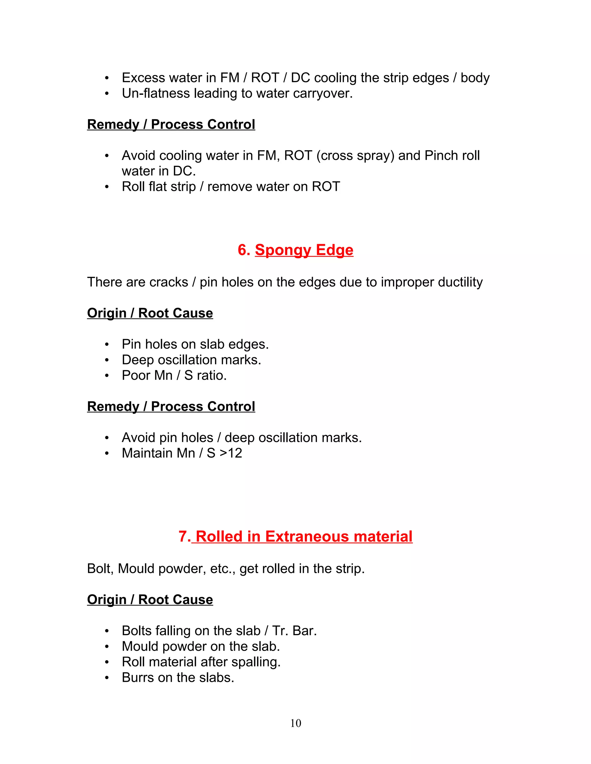 45920321 defects-in-hot-rolled-products1 | PDF