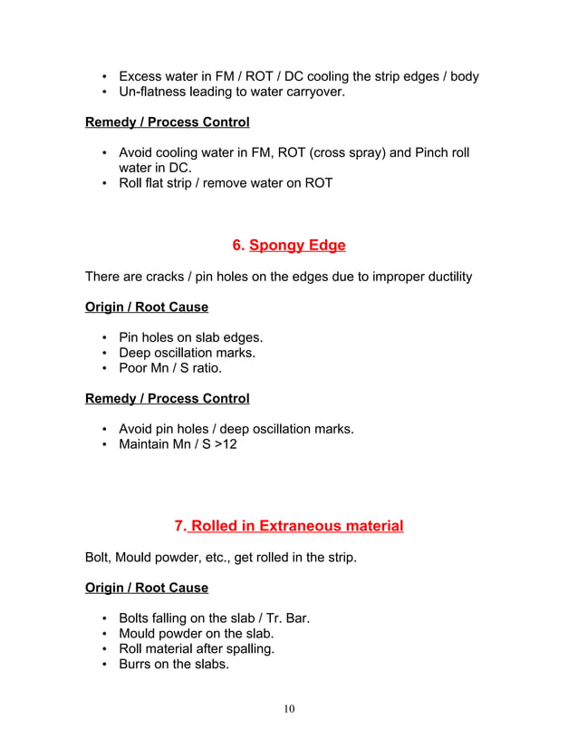 45920321 defects-in-hot-rolled-products1 | PDF