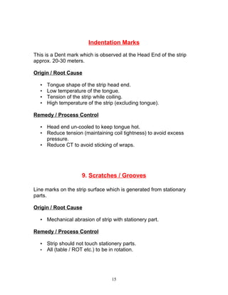 45920321 defects-in-hot-rolled-products1 | PDF