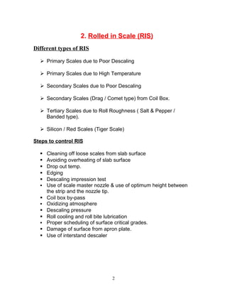 45920321 defects-in-hot-rolled-products1 | PDF
