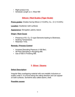 45920321 defects-in-hot-rolled-products1 | PDF