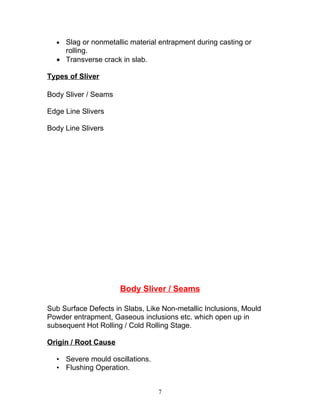 45920321 defects-in-hot-rolled-products1 | PDF