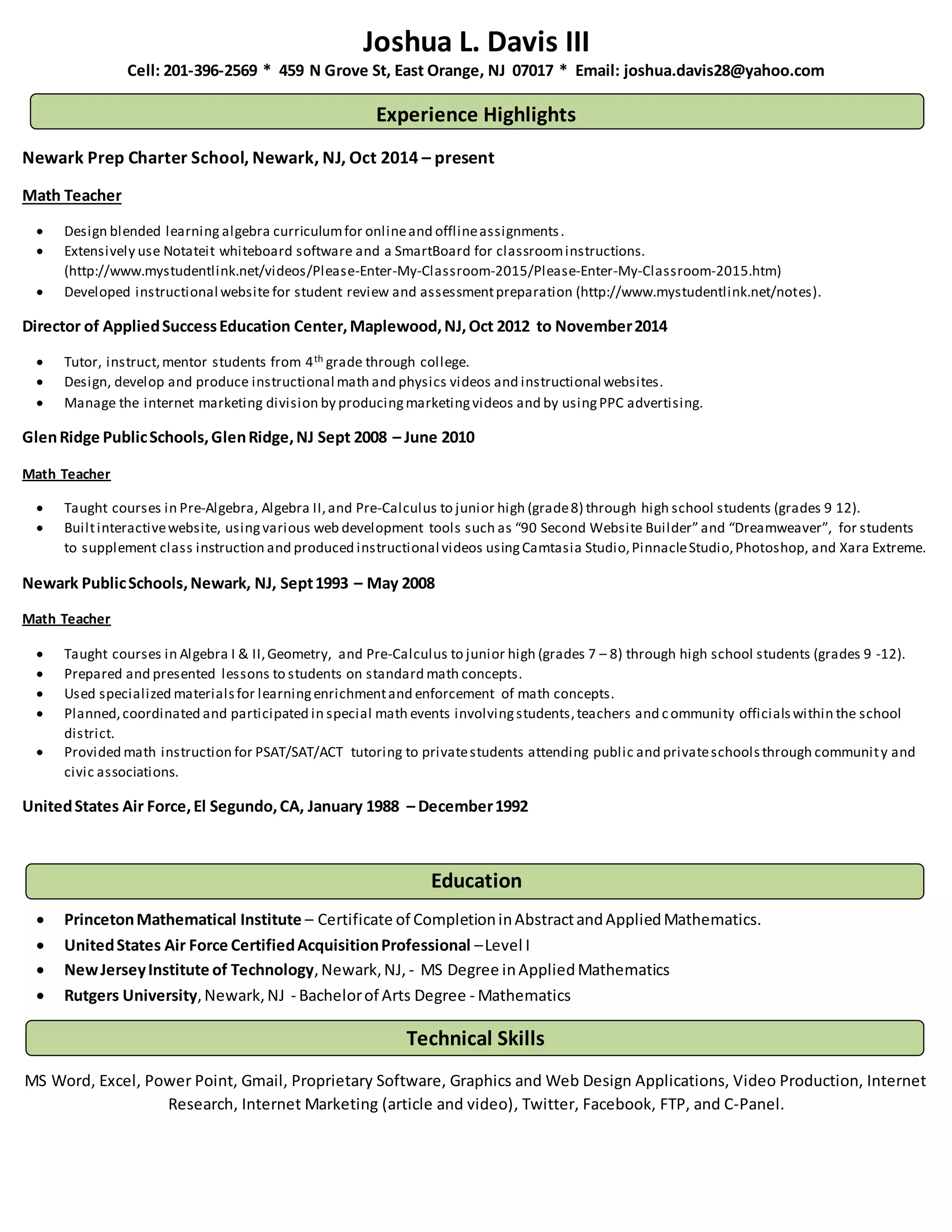 Joshua-Davis-Resume-and-cover-letter | DOCX