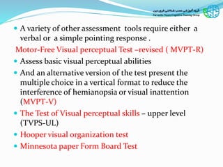 visual perceptual dysfunctions and assessment | PPSX