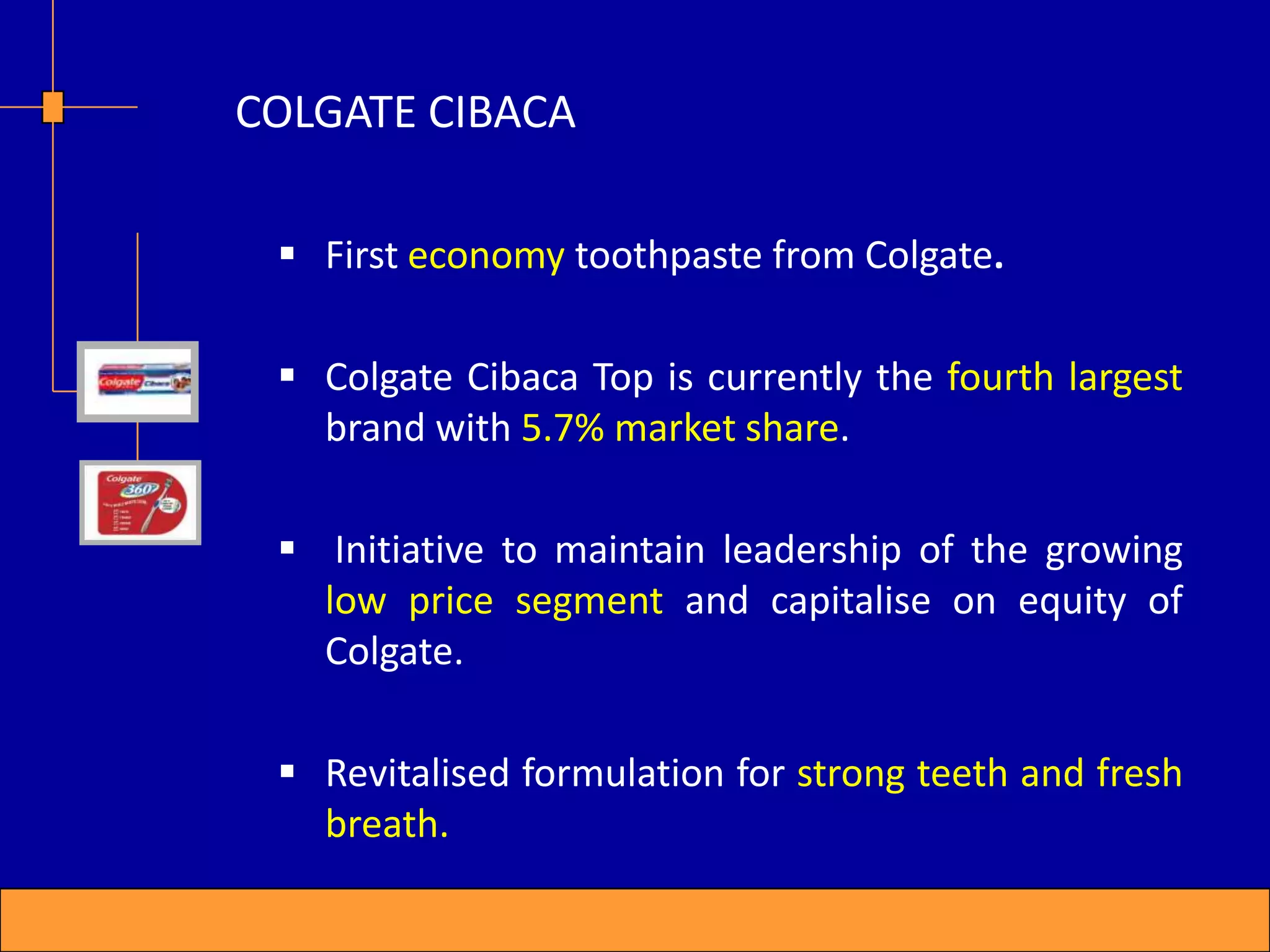 45936188 colgate-cibaca-imc-presentation-plan-a-case-presentation | PPTX