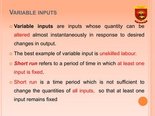 Economy about theory of production and cost | PPTX | Business ...
