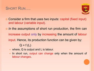 Economy about theory of production and cost | PPTX | Business ...