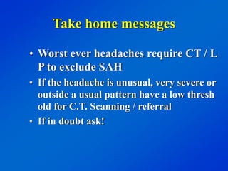 Headache in A&E. PowerPoint presentation | PPT