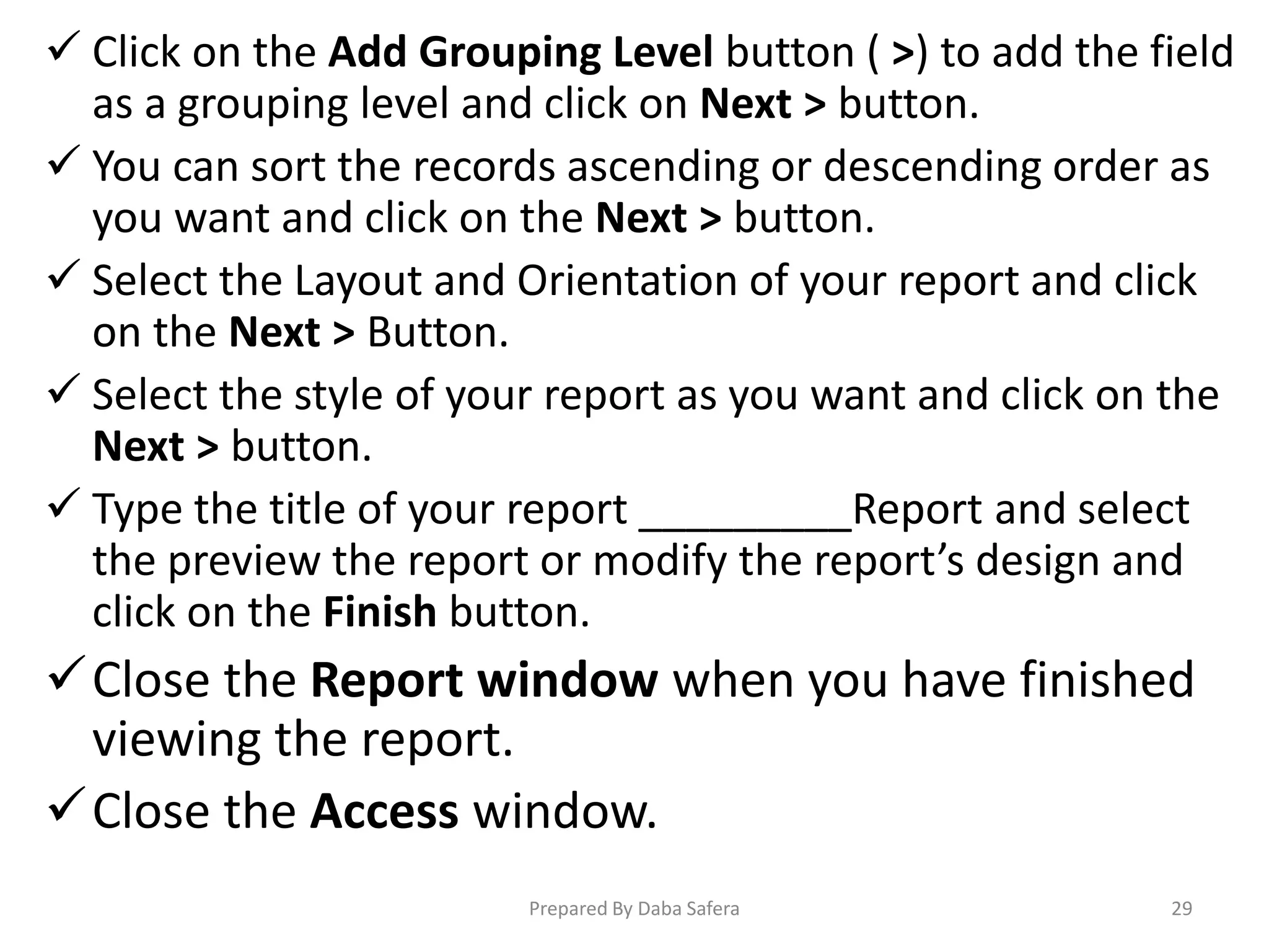 OPERATE DATABASE APPLICATION | PPTX