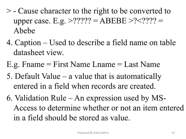 OPERATE DATABASE APPLICATION | PPTX | Databases | Computer Software and Applications
