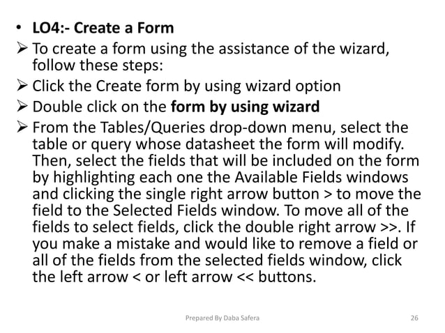 OPERATE DATABASE APPLICATION | PPTX | Databases | Computer Software and Applications
