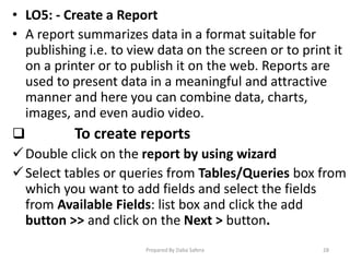 OPERATE DATABASE APPLICATION | PPTX