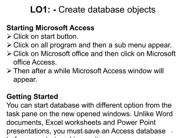 OPERATE DATABASE APPLICATION | PPTX | Databases | Computer Software and Applications