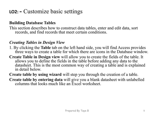 OPERATE DATABASE APPLICATION | PPTX | Databases | Computer Software and Applications