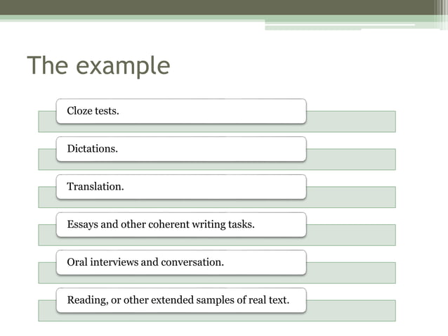 discrete-point and integrative testing | PPTX | Standardized Testing ...