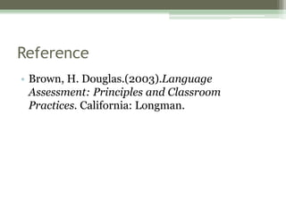 discrete-point and integrative testing | PPTX