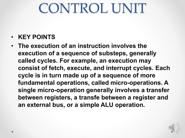 Control unit | PPT