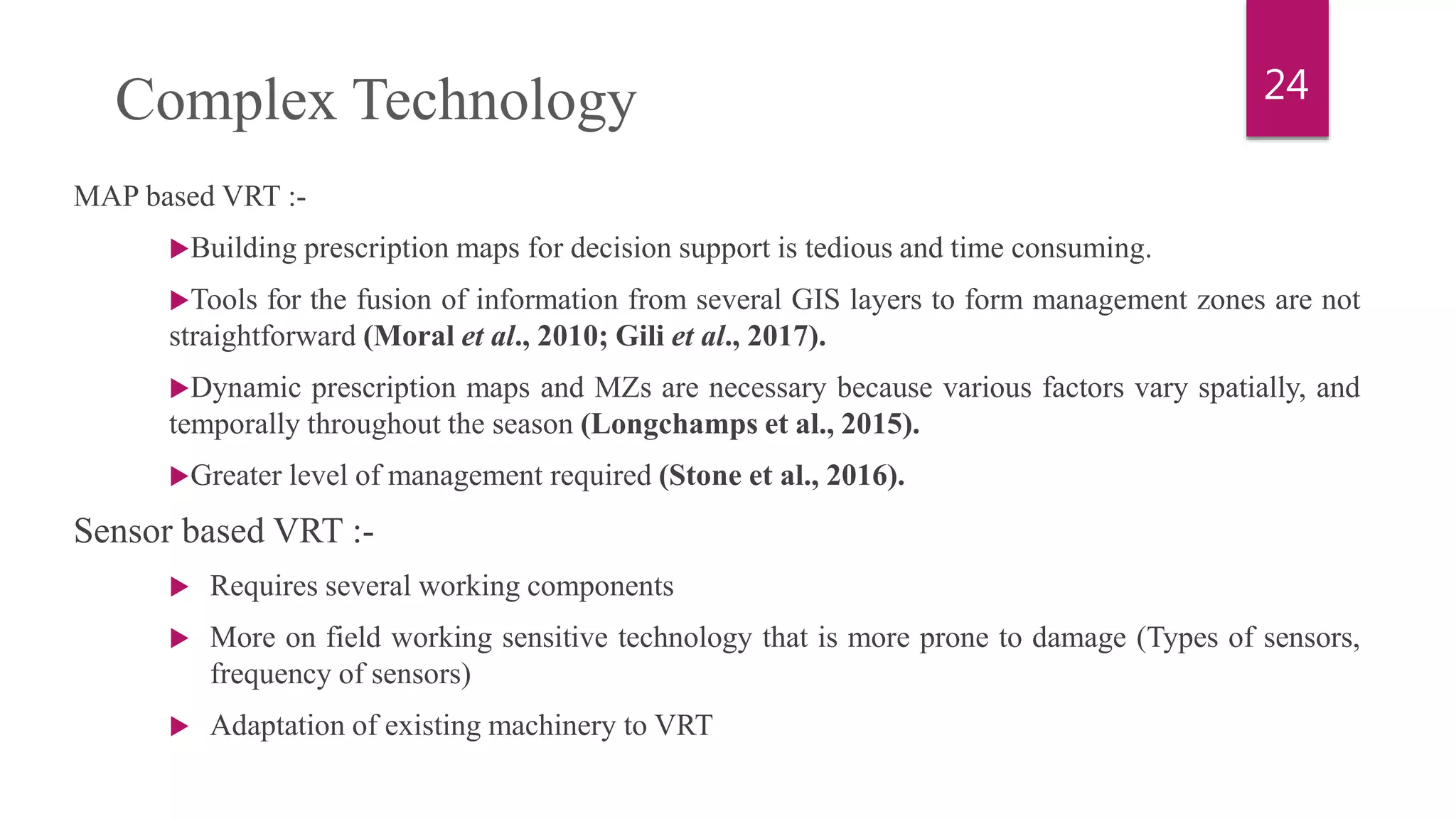 Pros and cons of VRT in Indian Agriculture as compared to Developed ...