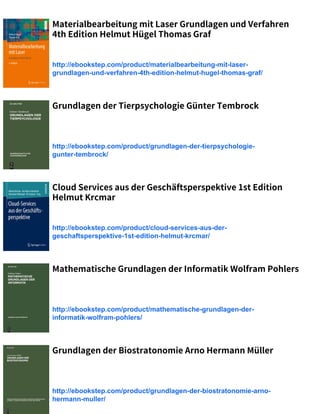 Grundlagen der Immunologie Helmut Friemel Josef Brock | PDF