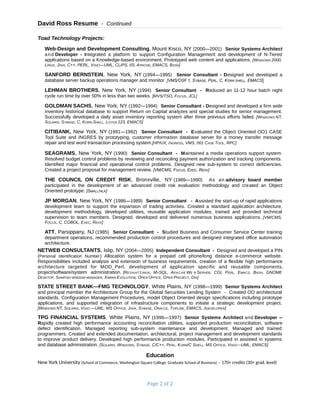 David Ross- Resume -12-01-2016 | PDF