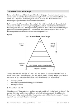 The Mountain of Knowledge | PDF