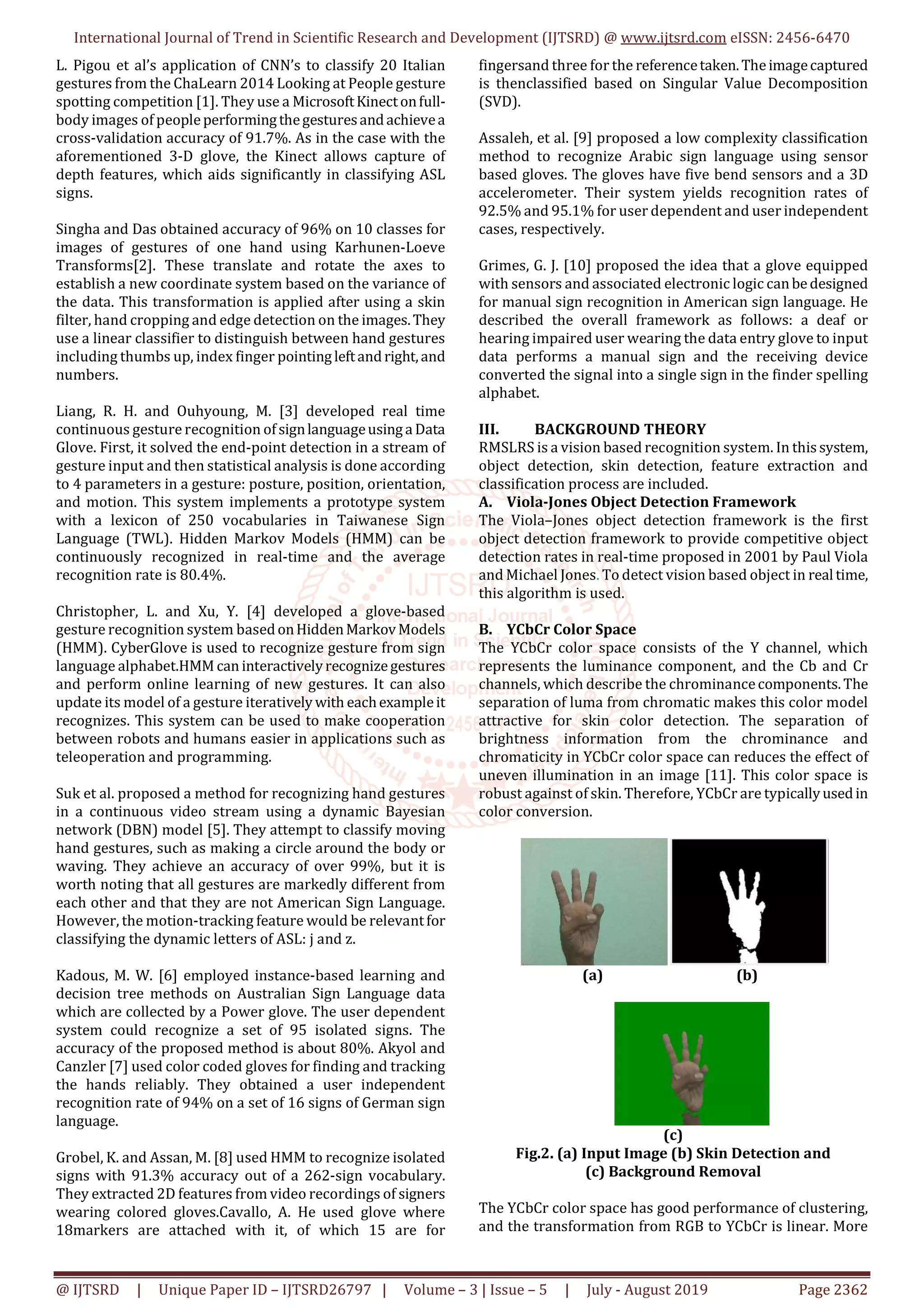 Real time Myanmar Sign Language Recognition System using PCA and SVM ...
