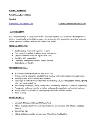 NIDHI RESUME | DOCX