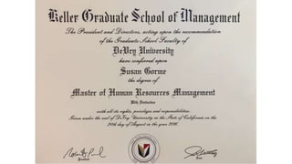 Susan Gorme Masters Degree | PPTX