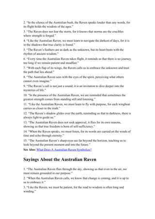 45 Australian Raven Quotes, Sayings, and Proverbs.docx