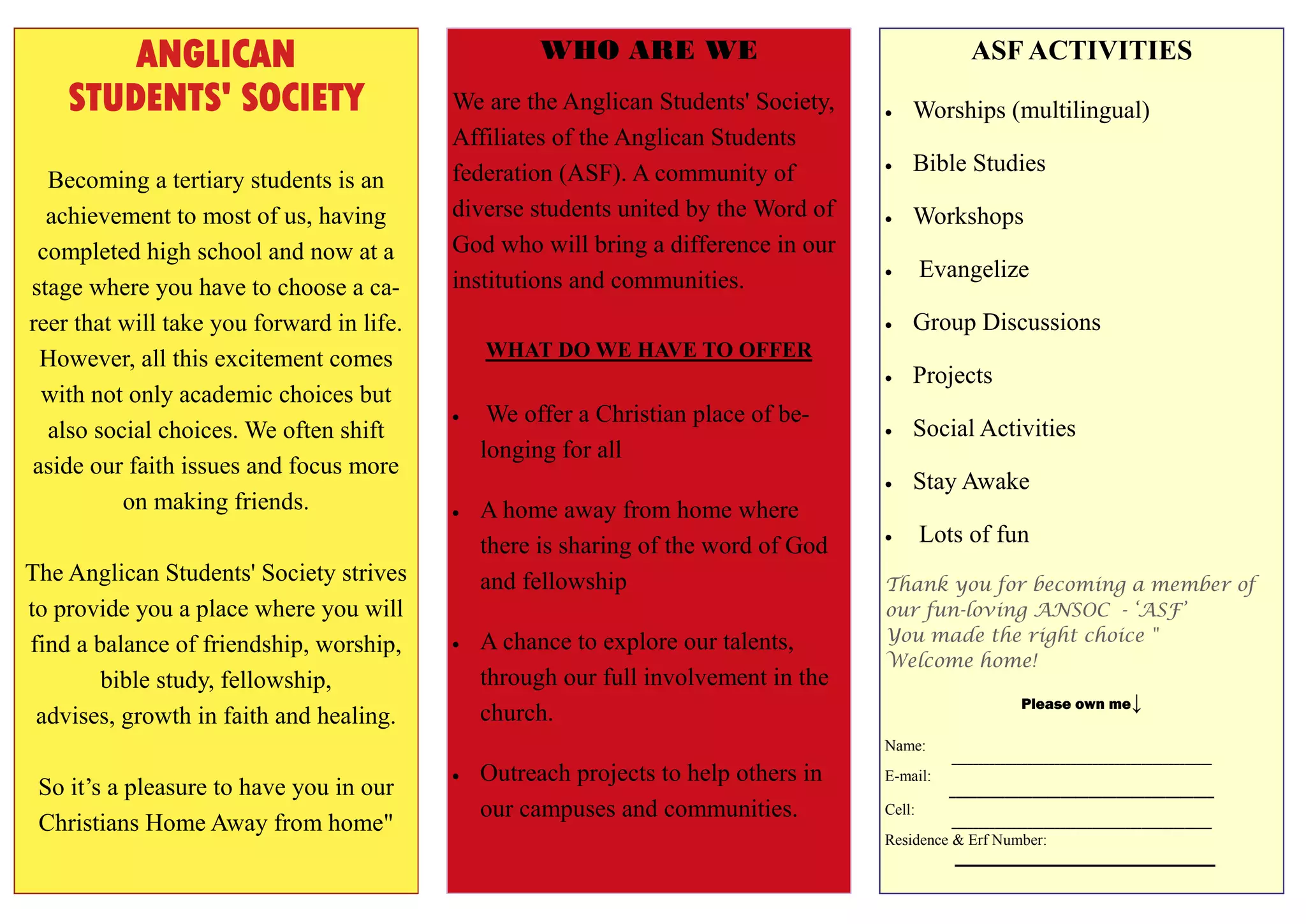 2ND ASF LEAFLET | PDF