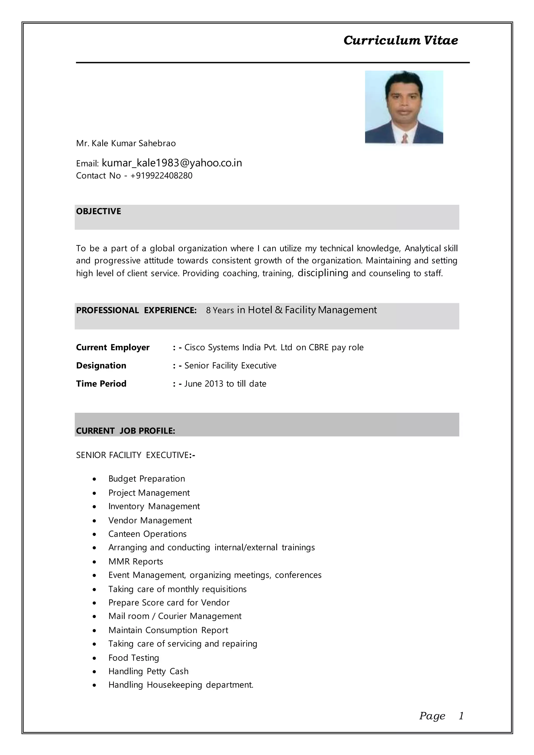 Kumar Resume - Copy | PDF
