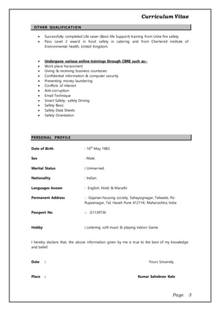 Kumar Resume - Copy | PDF