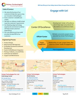 Unizen OEM Product Offerings-Feb 2015 | PDF