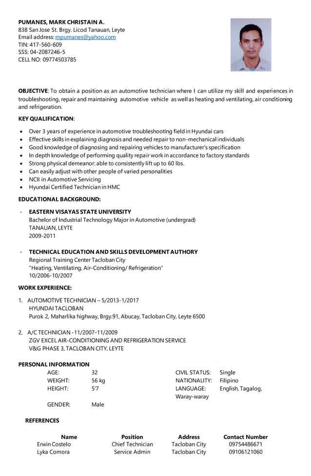 PUMANES mark resume (1) | DOCX | Automotive Industry | Industries