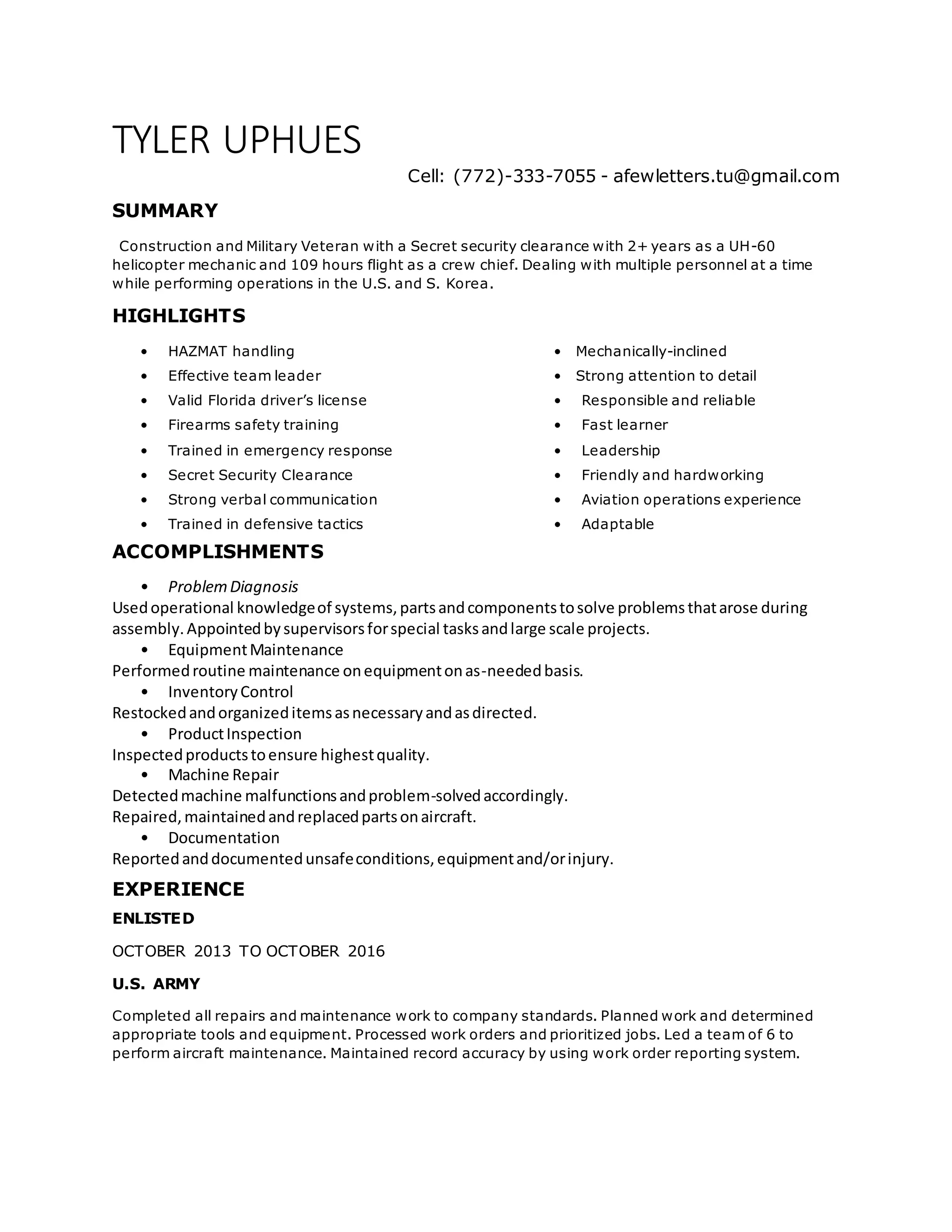 resume draft | PDF