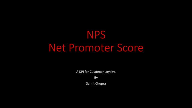 NPS | PPT