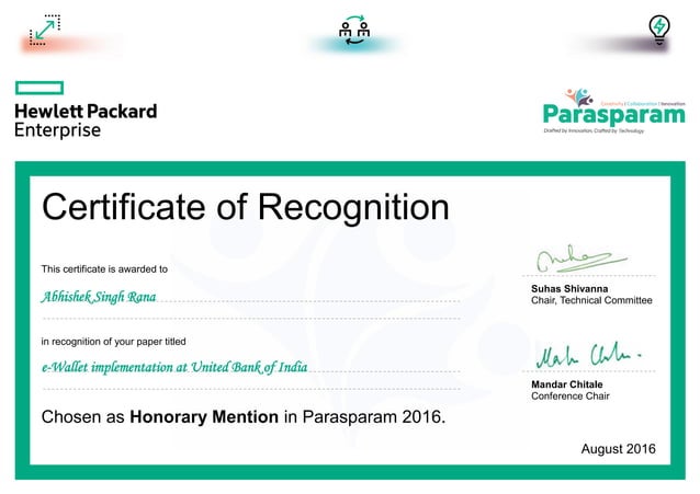 Rcognition Parasparam 2016 | PDF