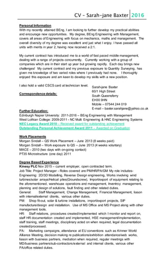 C.V SJB FTE Apr 16 | DOCX