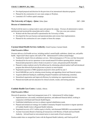 RESUME - Craig T Brown | DOC