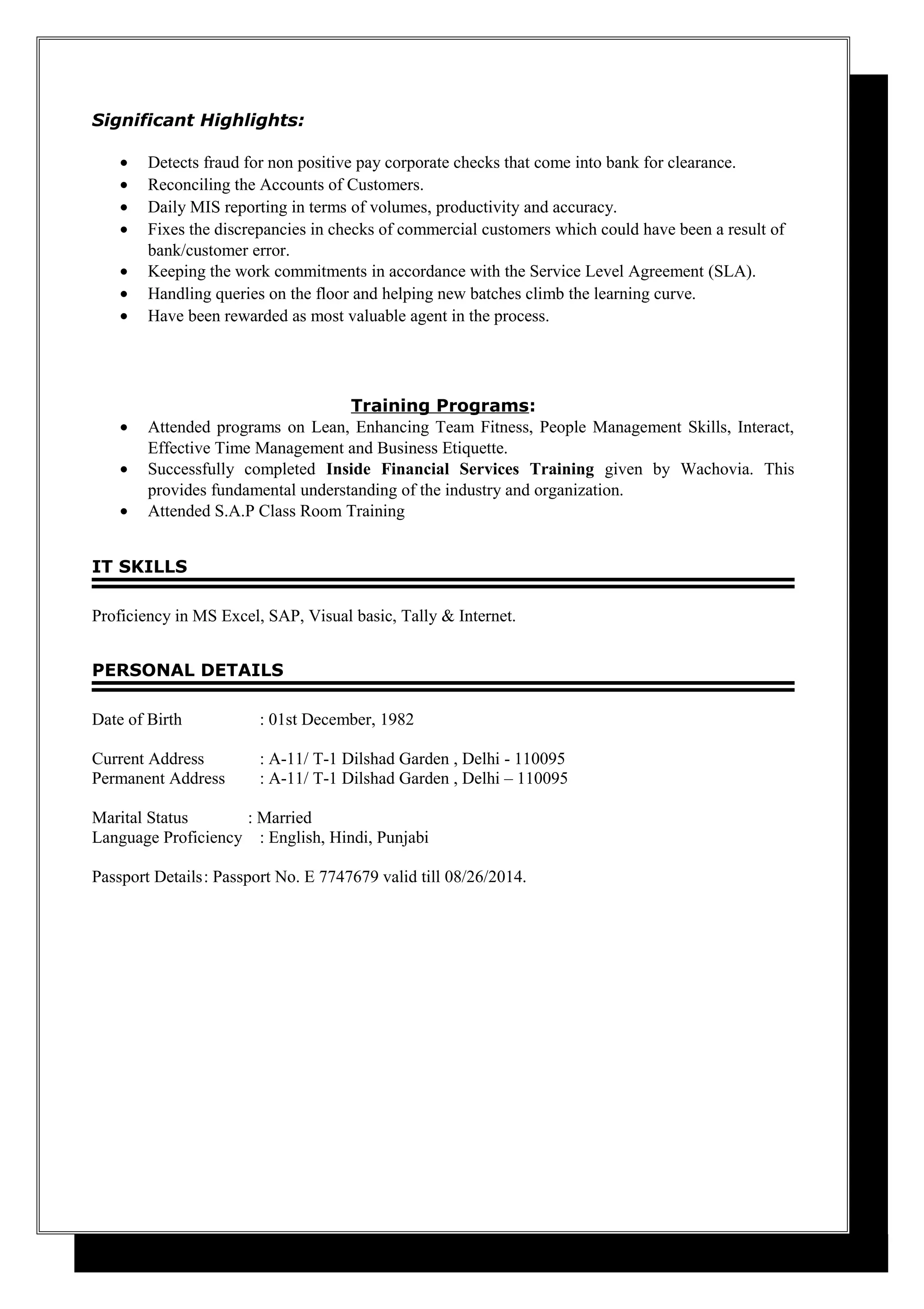 Resume of Varun Sehgal | DOC