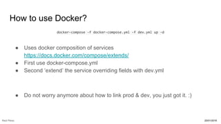 Docker 101 - From production to development | PPT